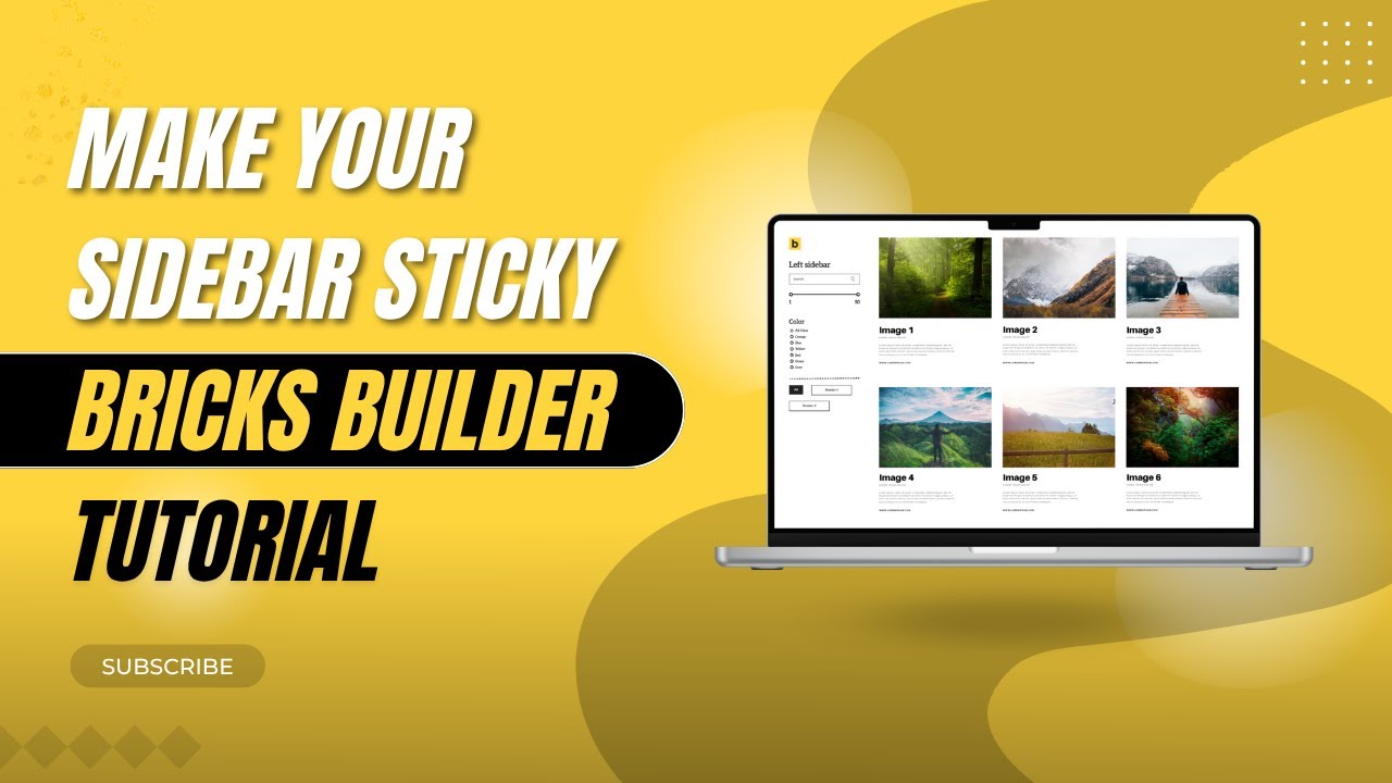 Make a Sticky Left Filter in Bricks Builder (that actually works)