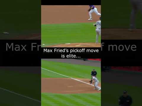 Max Fried Picks Him Off! Lefty Move Too Nasty ⚾🧠 #mlb #yankees