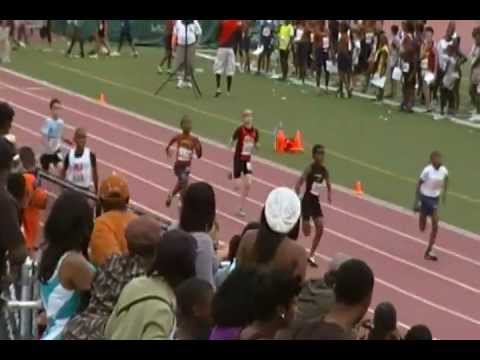 USATF NJ Junior Olympic TF Championships 100m semi Bantam boys -- Adrian