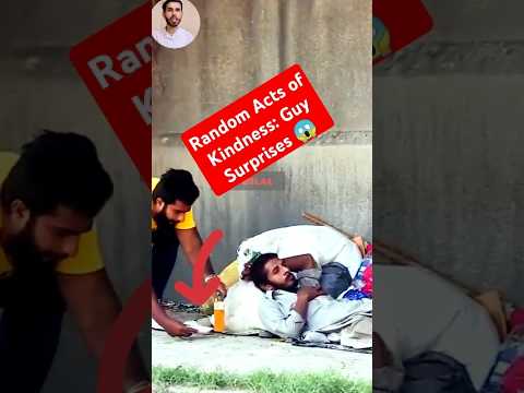Random Acts of Kindness: Guy Surprises Strangers #shorts