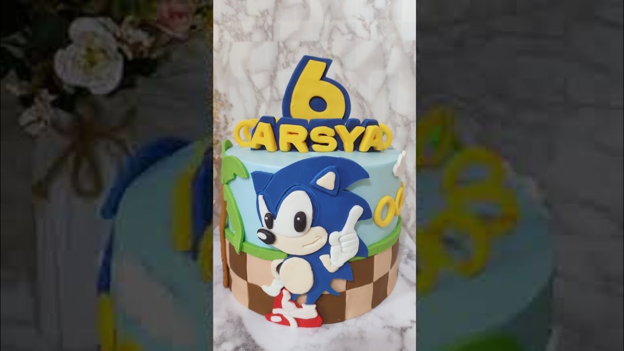 Very Cute Sonic's Birthday Cake #shorts