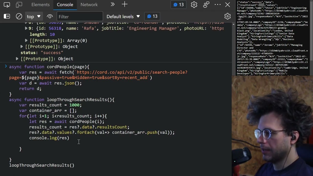 Build A Quick JSON Fetch Loop