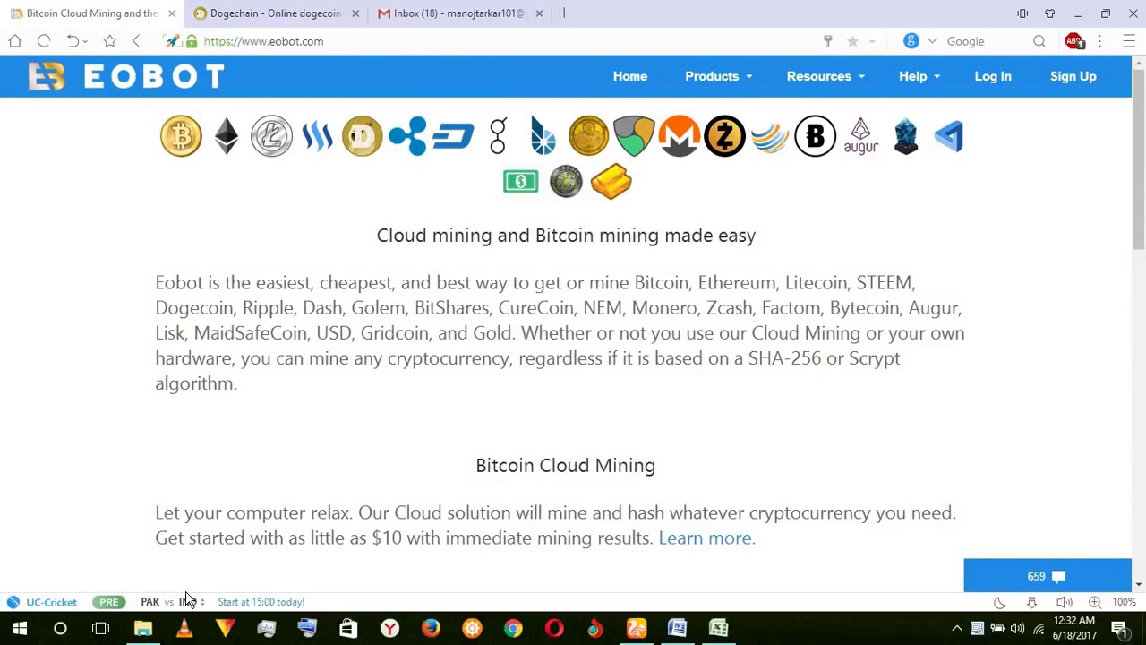 EOBOT FREE CLOUD MINING TUTORIAL