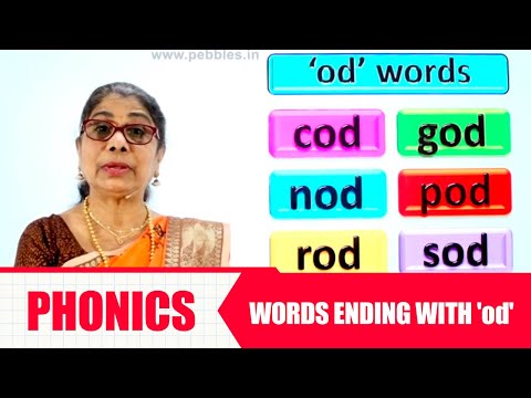 Rhyming words with Short vowels | Words ending with 'od'/Phonics| Basic English educational Part-48