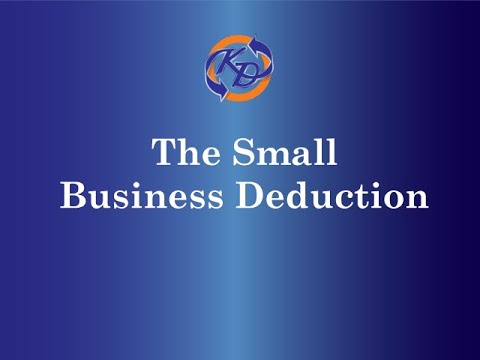 The Small Business Deduction