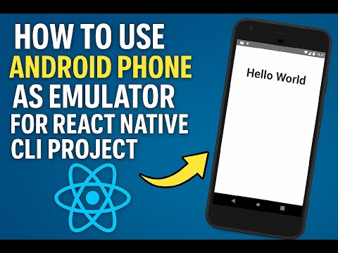 Use Android Mobile as Emulator in React Native CLI | Run React Native App on Real Android Device