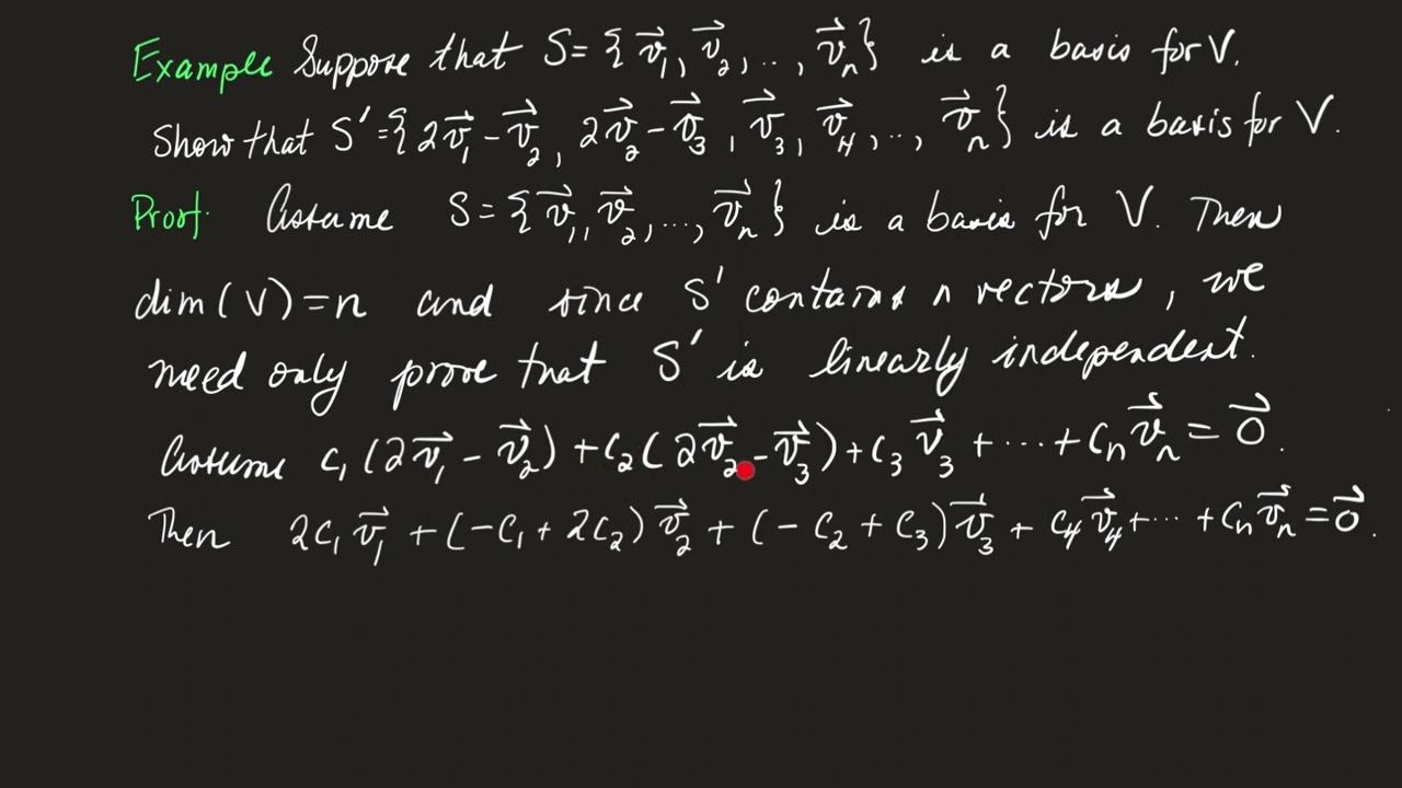 Basis proof example