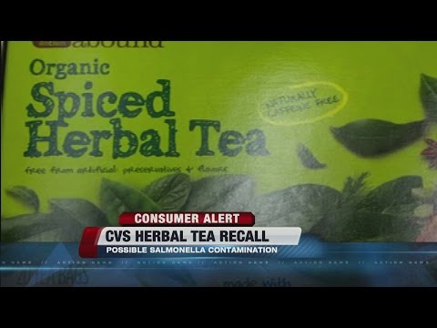 RECALL: Herbal tea contaminated with salmonella