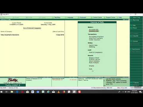 How to SET / Change Stock Items GST Tax Rate in Tally ERP 9 GST Tax rate revised 28% to 18%