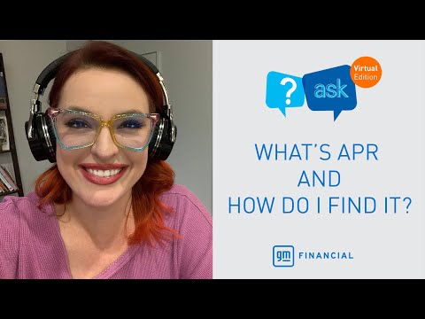 What is APR and How do I find it? | ASK GMF by GM Financial