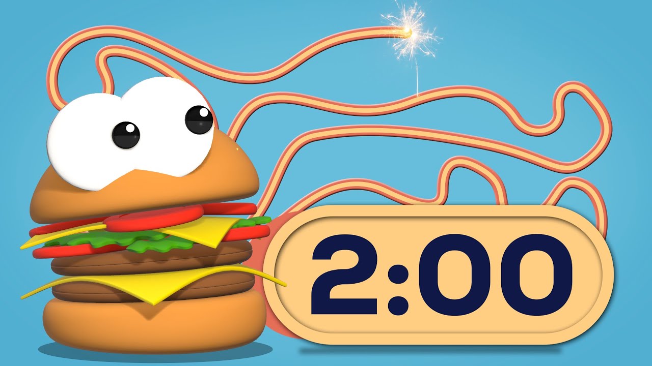 Countdown 2 Minute Burger Bomb Timer! 🍔 2024