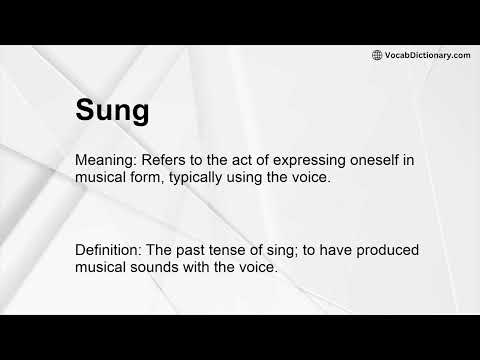 Sung Meaning