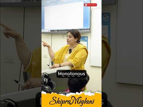 Monotonous meaning | Translation in Hindi English | Competitive Exams | Spoken English #exams #ias