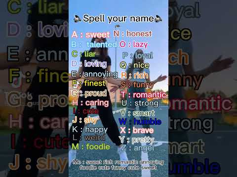 Spell your name 🔤 #shorts #name