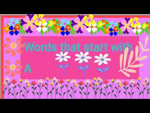#A #learn #words Words that start with A. Learn with us words starting with A
