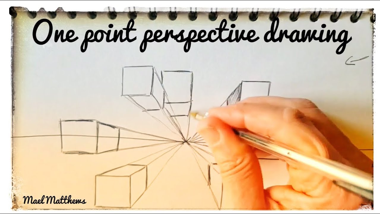 Introduction to one point perspective #Art #Howtodraw