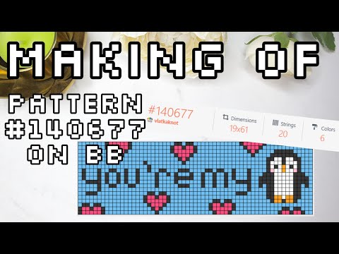MAKING OF pattern #140677 on BraceletBook 🐧 | VLATKAKNOTS TUTORIALS