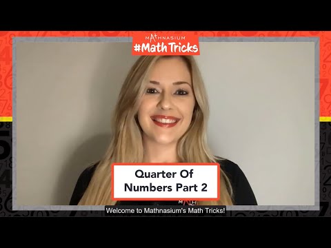#MathTricks | Finding a Quarter of Any Number (Part 2)