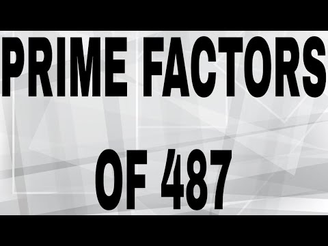 PRIME FACTORS OF 487