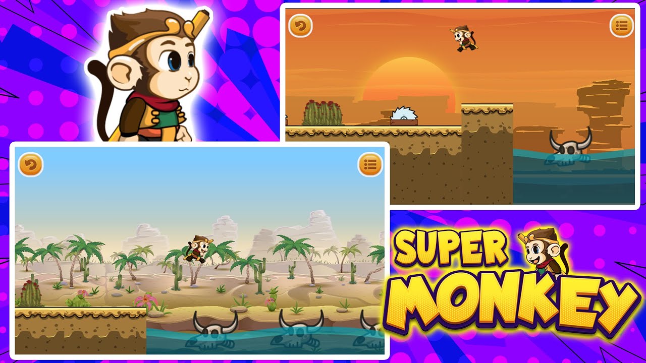 Super Monkey || Construct 3 Game Template || Source code