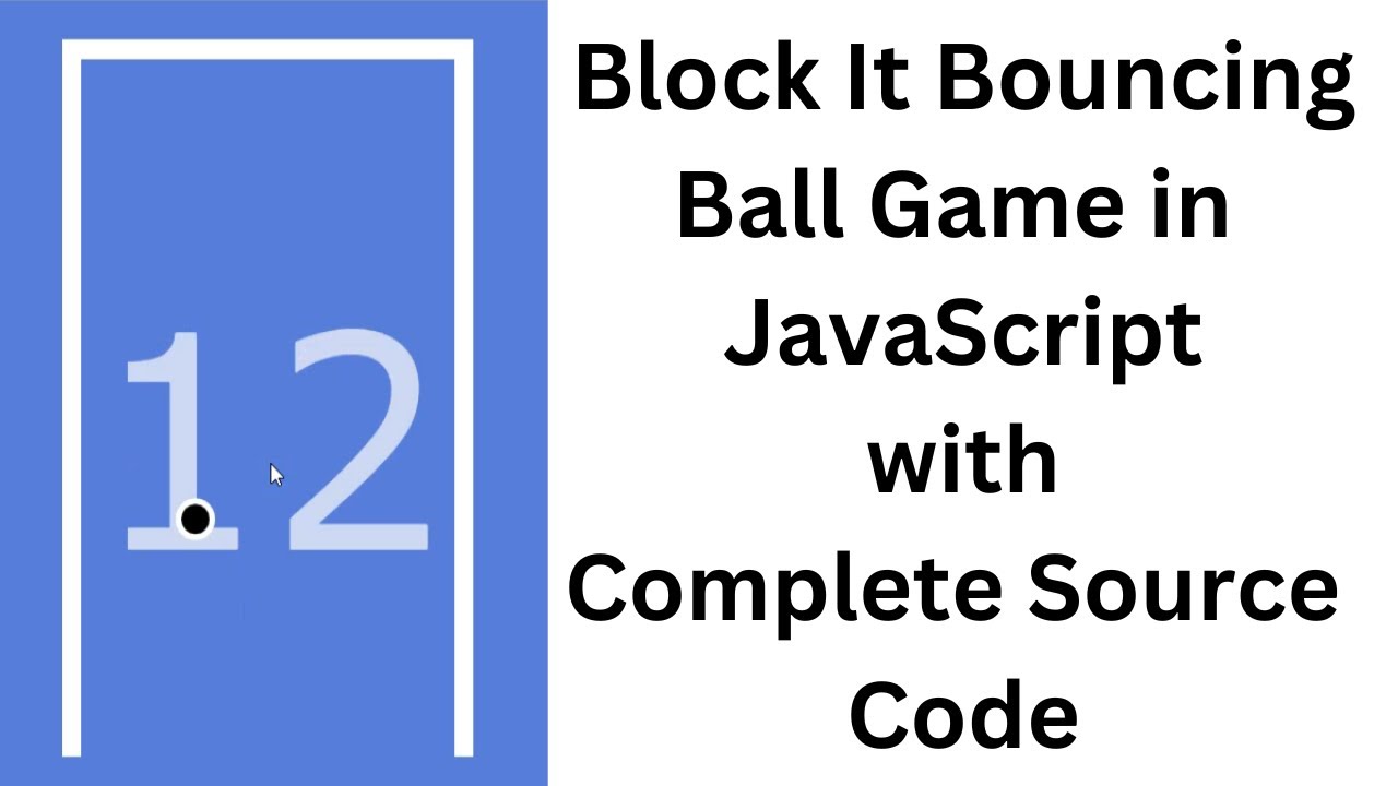 Block it Bouncing ball game in JavaScript| CodingWithRohani