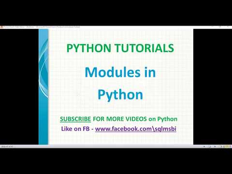 Learn python tutorials | Modules in Python | python modules examples | import modules - Mind Luster