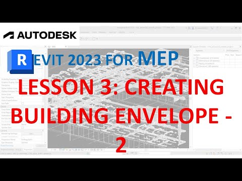 REVIT 2023 FOR MEP – Lesson 3 Creating Building Envelope 2 | LEARNING ...