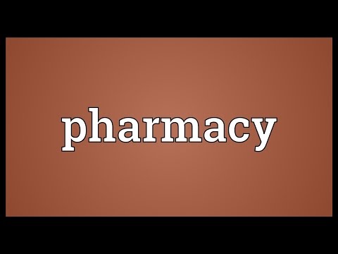 Pharmacy Meaning