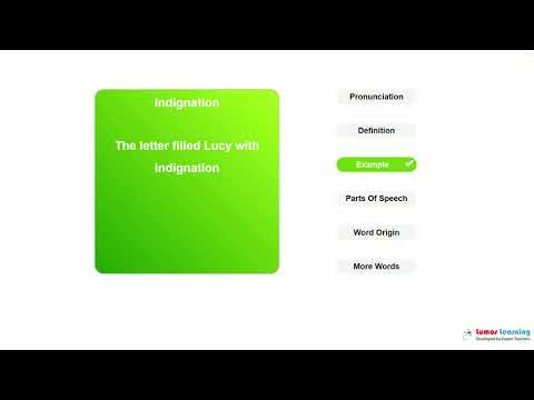 INDIGNATION - Definition, pronunciation, grammar, meaning - Practice grade 6 vocabulary