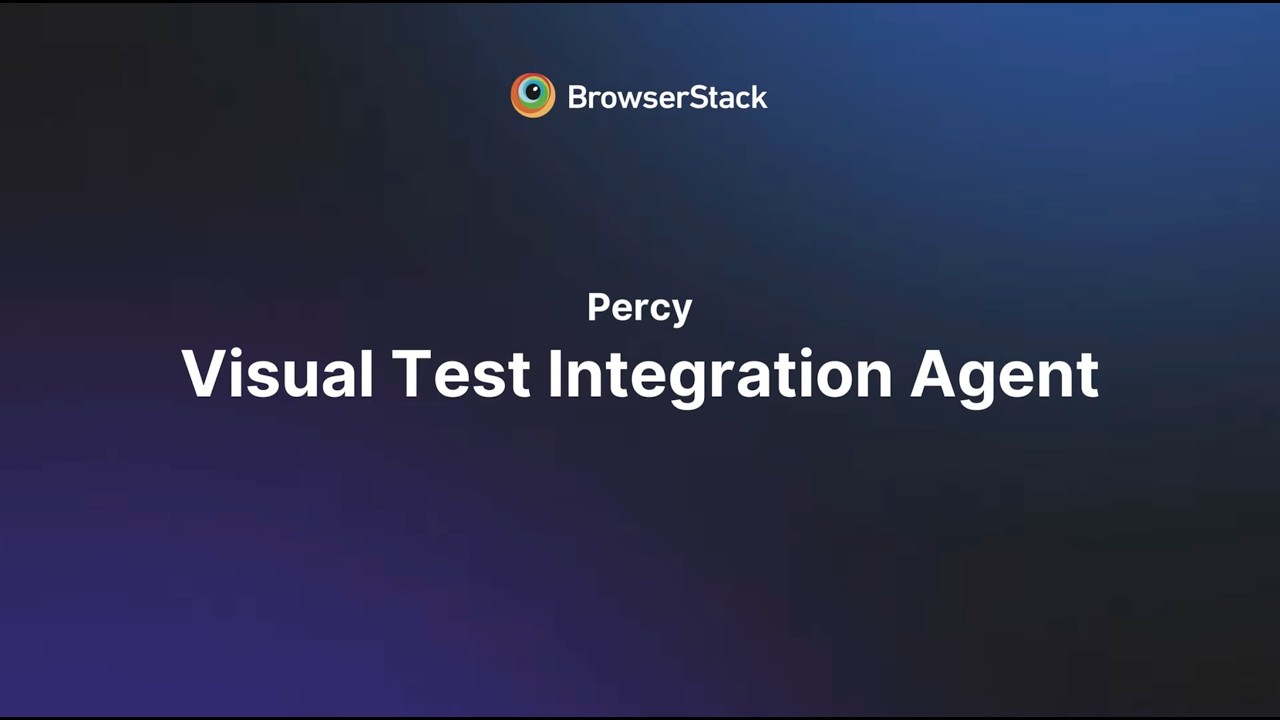 Visual Test Integration Agent | Percy