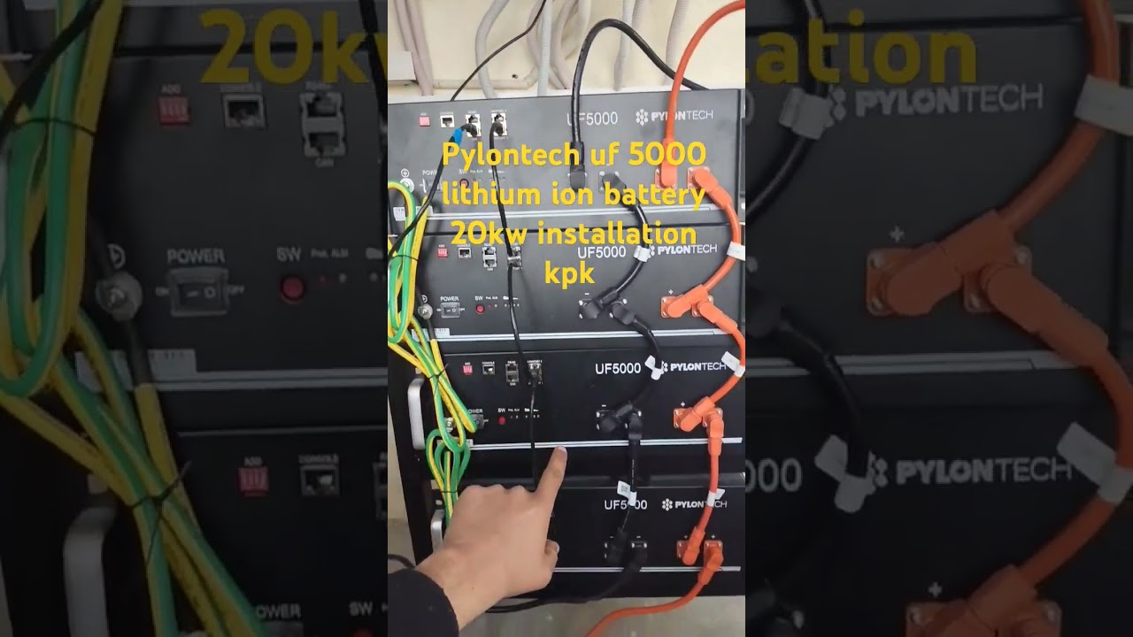 Pylontech UF 5000 lithium ion battery 20kw installation setting kpk