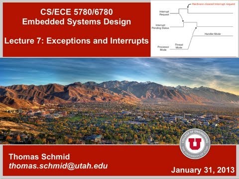 ECE/CS 5780/6780 Spring 13 - Lecture 7 - Interrupts, ARM NVIC