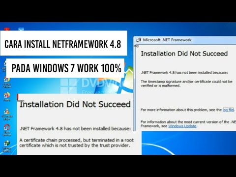 Cara Install Net.Framework 4.8 pada windows 7 100% Working
