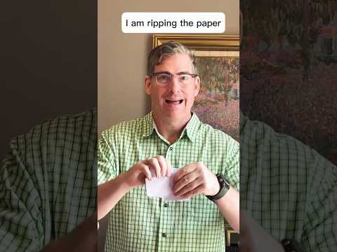 Rip the paper!: The Verb To Rip In English #aprenderingles #ingles #learnenglish