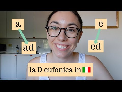 La D eufonica in italiano (ad, ed) | Learn Italian with Lucrezia