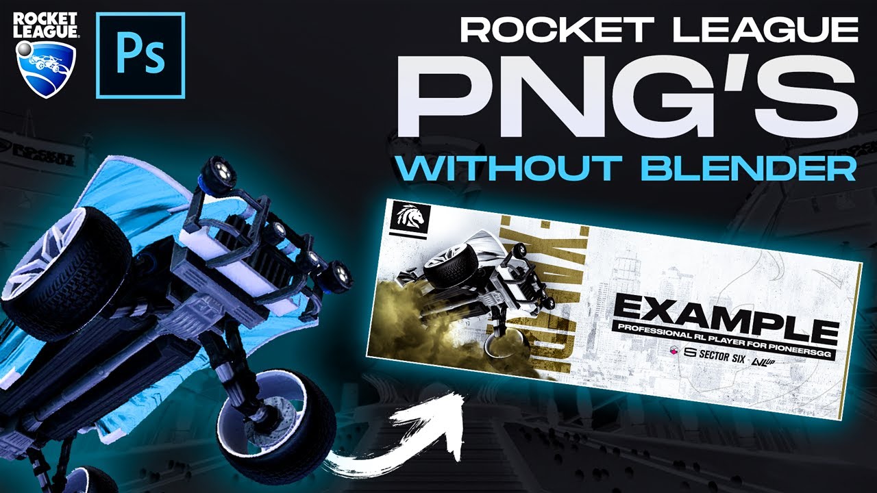 How to Create Rocket League PNG's WITHOUT Blender | Photoshop x Rocket League Tutorial