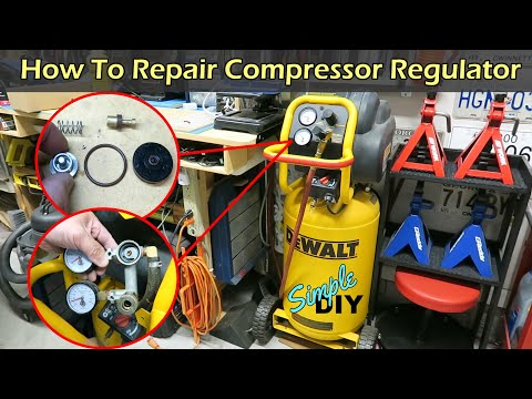 How To Fix Compressor Regulator Leak - DEWALT D55168 - N008792