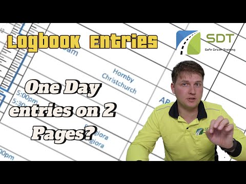 Tricky Logbook entries explained #SDT #NZ #Logbook #truck #howto