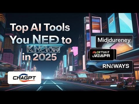 Top AI Tools You NEED to Know in 2025 | ChatGPT, Midjourney, Runway & More