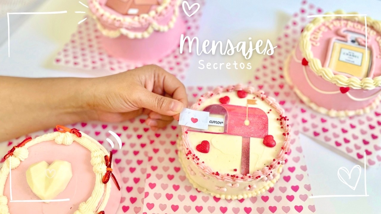 💘 4 Cupcakes with a secret message to declare your love on Valentine's Day 💌 Cakes to sell 🤑