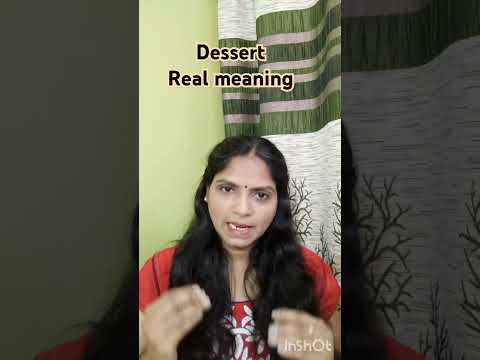 Real meaning for dessert | tamil | you n i