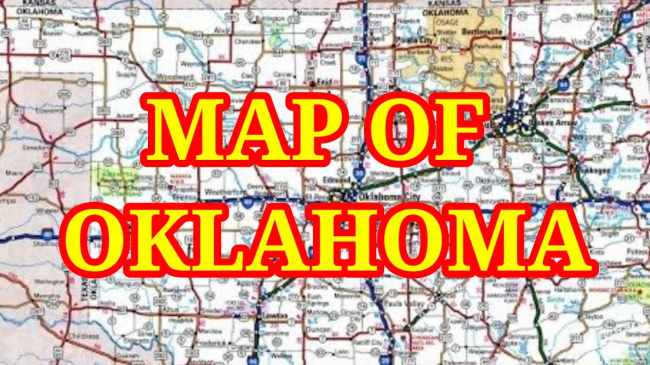 Map Of Oklahoma USA