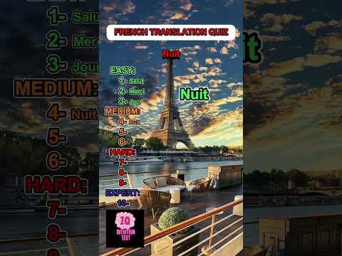 Translate Challenge: Convert These 10 English Words into French! #shorts