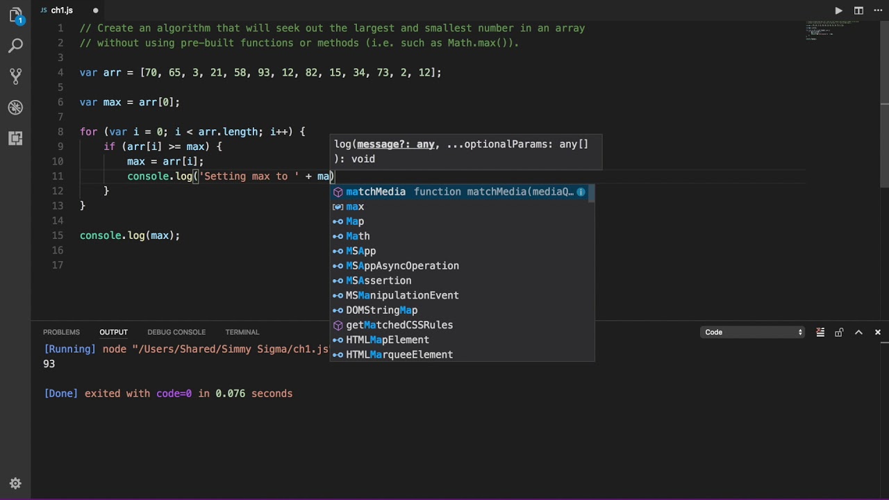 Coding Puzzle #1 - Find Max & Min Numbers in Array