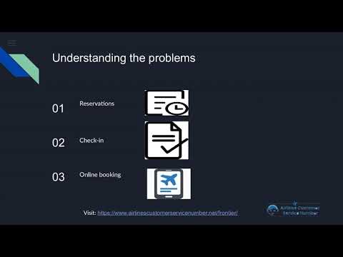 Frontier airlines customer service numnber video