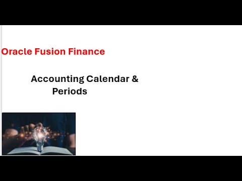 Oracle Calendar & Periods | Monthly Activity