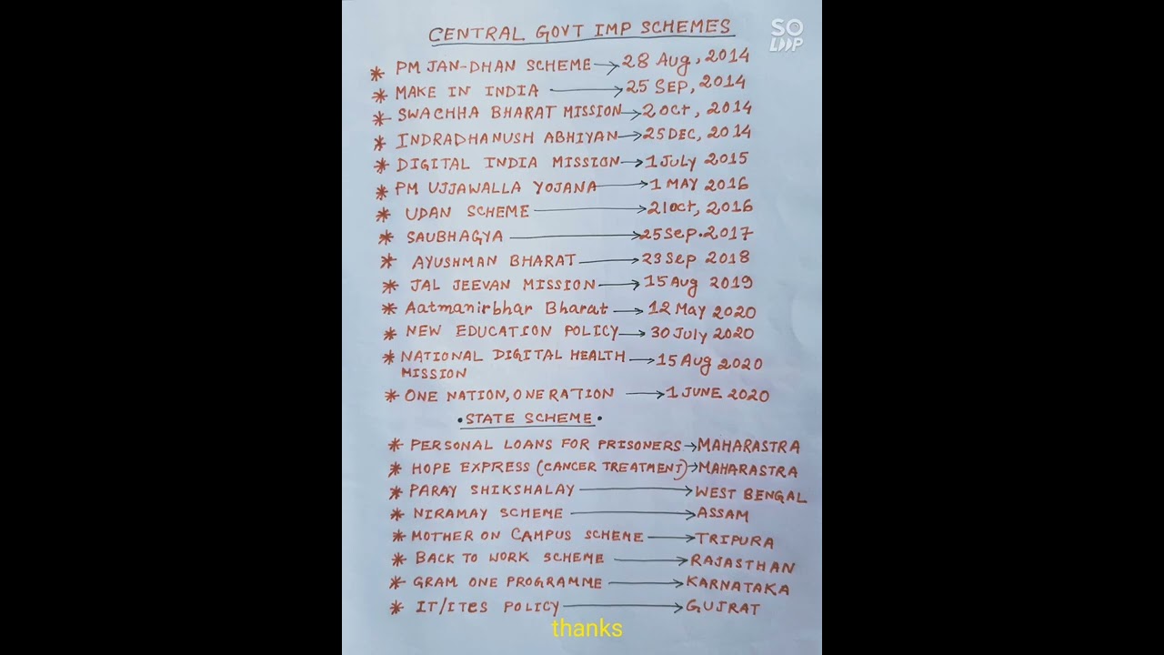 important schemes for exams#important #gk #competitiveexams#assam direct recruitment exam