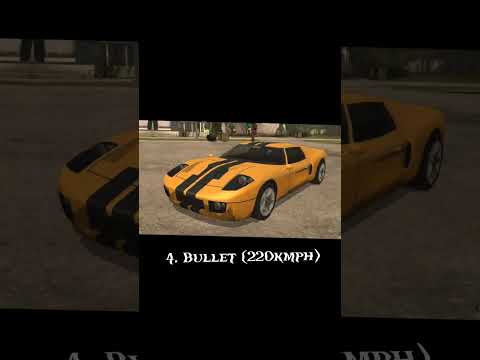 Top 5 Fastest Car In GTA San Andreas ๐๐จ|#fastestcars #gta #shorts
