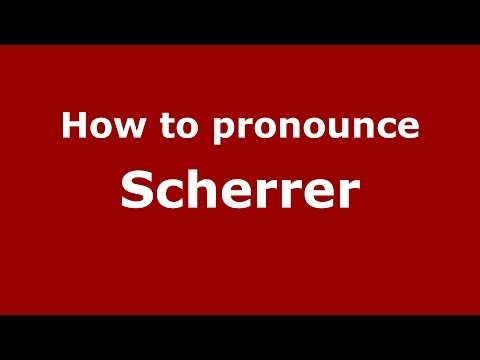 How to pronounce Scherrer (Brazilian Portuguese/São Paulo, Brazil) - PronounceNames.com