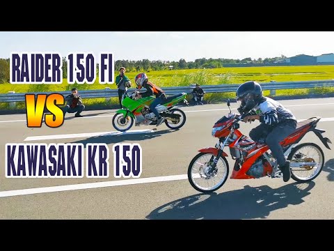 Kawasaki KR150 vs Raider 150Fi | Drag race